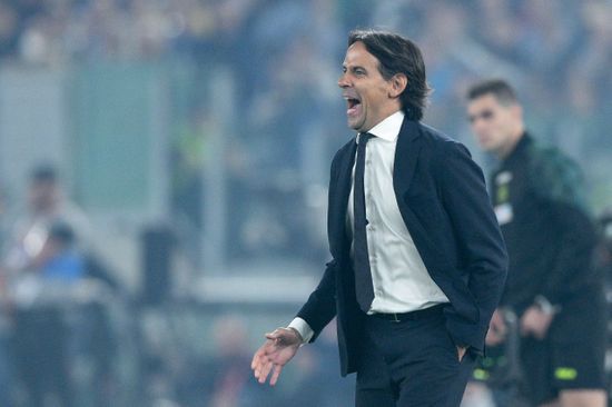 Simone Inzaghi Manager Fc Internazionale Yells Editorial Stock Photo ...