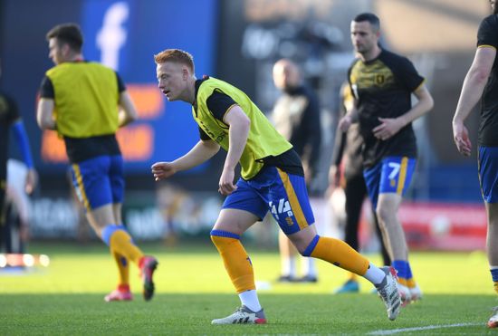 Matty Longstaff Mansfield Town Warms Editorial Stock Photo - Stock ...