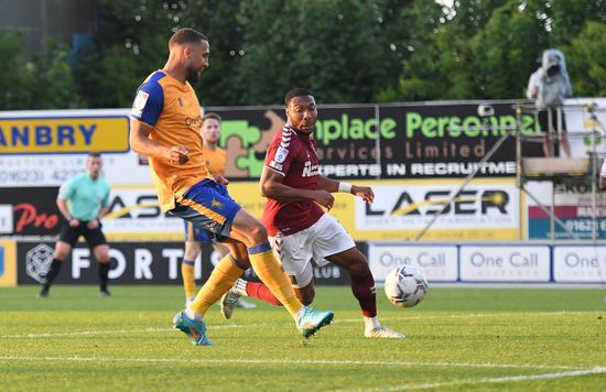 Jordan Bowery Mansfield Town Scores His Editorial Stock Photo - Stock ...