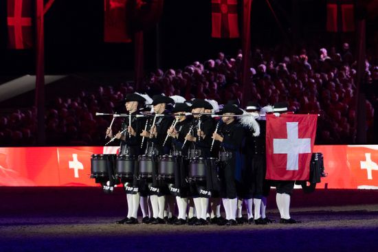 Top Secret Drums Corps Switzerland Crowds Editorial Stock Photo - Stock ...