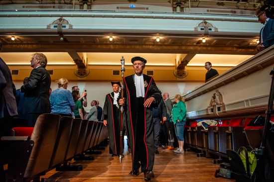 Rector Magnificus Making His Entrance During Editorial Stock Photo ...