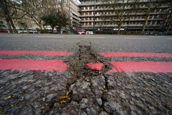 Double Red Line Road Markings On Editorial Stock Photo - Stock Image ...