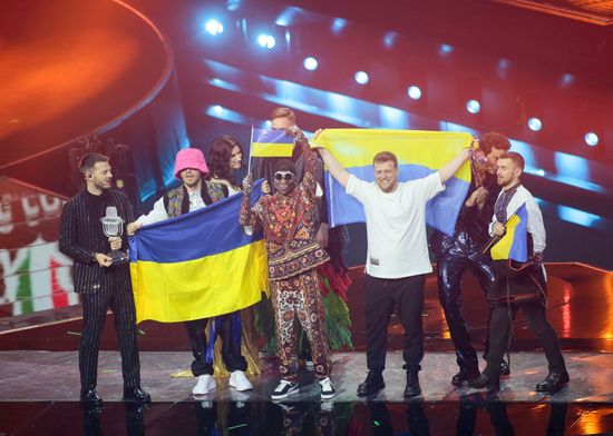 Kalush Orchestra Stefania Ukraine During Eurovision Editorial Stock ...