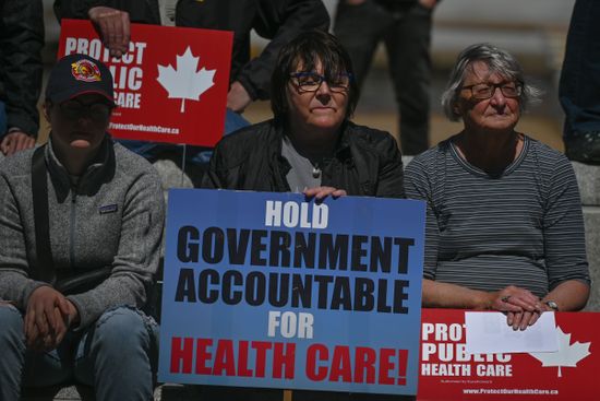 Healthcare Workers Activists Their Supporters Protest Editorial Stock ...