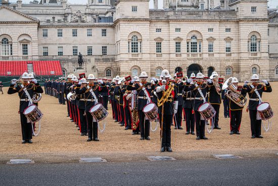Royal Marines Marching Band Perfomrs Graspan Editorial Stock Photo ...
