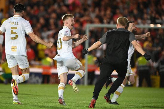 Port Vales Harry Carsley Celebrates Their Editorial Stock Photo - Stock ...