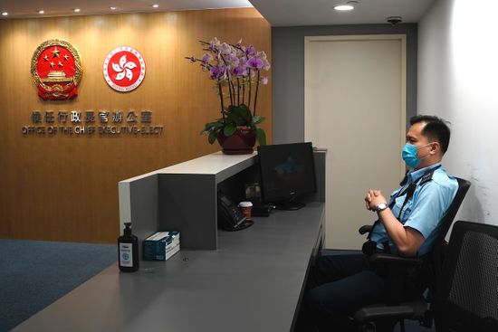 Police Officer Sits Reception Office Chief Editorial Stock Photo ...