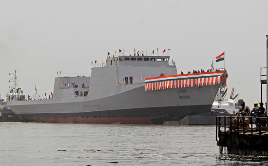 Second Advanced Stealth Frigate Warship P17a Editorial Stock Photo ...