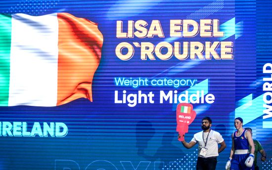 Womens Light Middleweight Semifinal Lisa Orourke Editorial Stock Photo ...