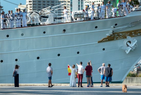 Spanish Royal Navy Training Vessel Juan Editorial Stock Photo - Stock ...