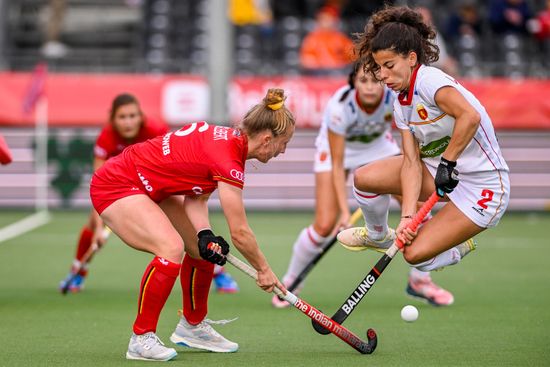 Belgiums Charlotte Englebert Spains Laura Barrios Editorial Stock Photo ...