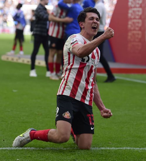 Luke Onien Sunderland Celebrates After League Editorial Stock Photo ...