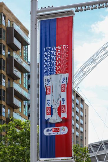 Game Display Banner Outside Wembley Stadium Editorial Stock Photo ...