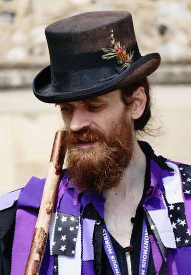 Anonymous Morris Outside Great Hall Mayfest Editorial Stock Photo ...
