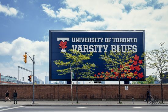 Large Billboard Advertising University Toronto Varsity Editorial Stock ...