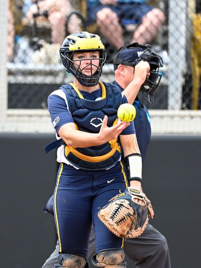 Michigan Catcher Hannah Carson 20 During Editorial Stock Photo - Stock ...