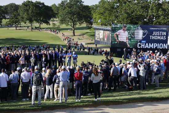 Justin Thomas Usa During Wanamaker Trophy Editorial Stock Photo - Stock ...