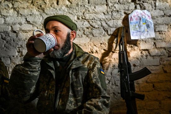Fighter Zaporizhzhia Regional Terdefense Forces Drinks Editorial Stock ...