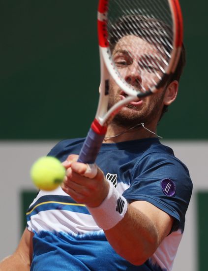 Cameron Norrie Great Britain Hits Forehand Editorial Stock Photo ...