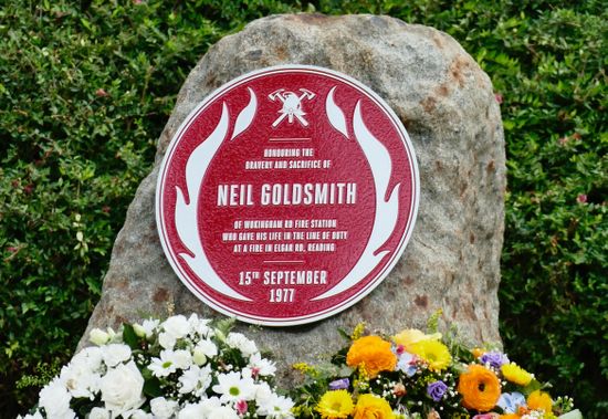 Plaque Neil Goldsmith Plaques Have Been Editorial Stock Photo - Stock ...