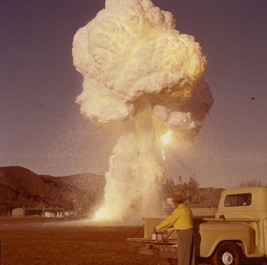 Closeup Firework Atomic Blasting Manufactured By Editorial Stock Photo ...
