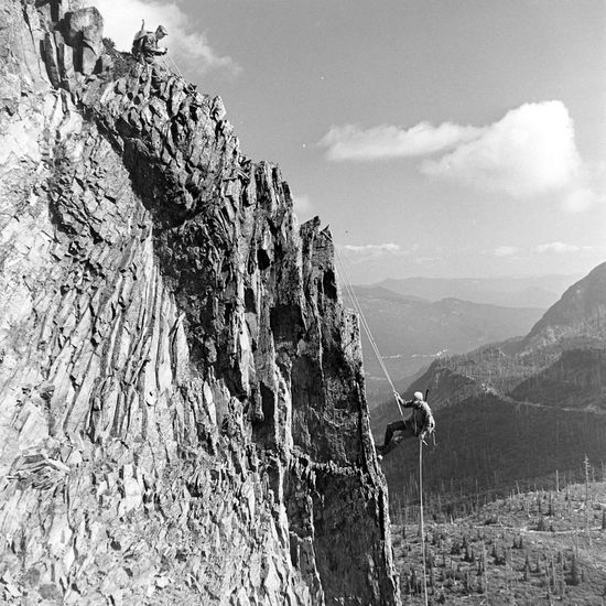 Soldiers Climbing Mountain During Regiment Training Editorial Stock ...