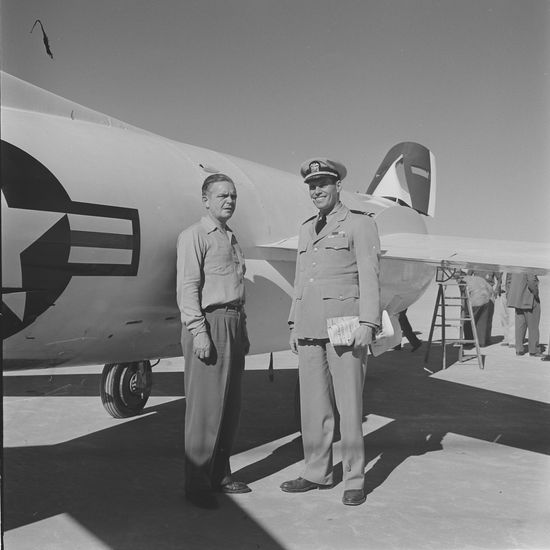 Navy Personnel Standing Near Skyrocket Jet Editorial Stock Photo ...