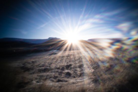 Sun Over Valley Western Icelandsun Over Editorial Stock Photo - Stock ...