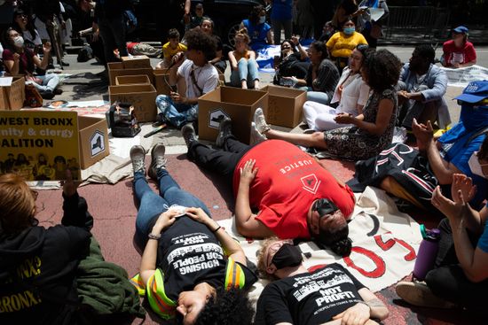 Housing Rights Activists Held Diein Front Editorial Stock Photo - Stock ...