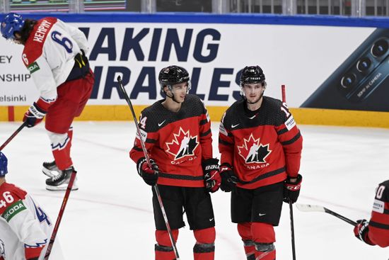 Dylan Cozens L Dawson Mercer Canada Editorial Stock Photo - Stock Image ...