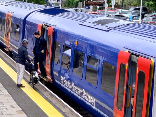 South Western Train Datchet Railway Station Editorial Stock Photo ...