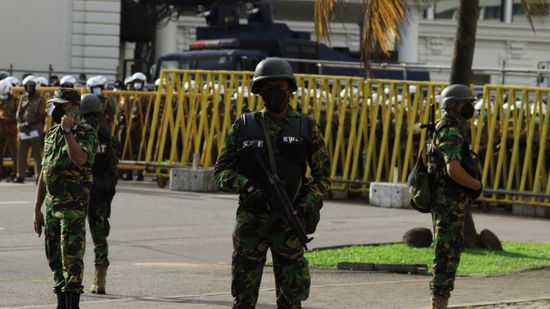 Sri Lankan Stf Police Officers Seen Editorial Stock Photo - Stock Image ...