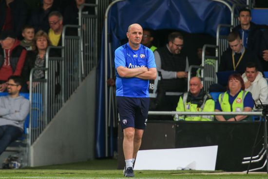 Paul Cook Manager Chesterfield During National Editorial Stock Photo ...