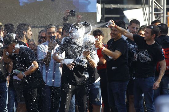 Atlas Players Celebrate Their Supporters After Editorial Stock Photo ...