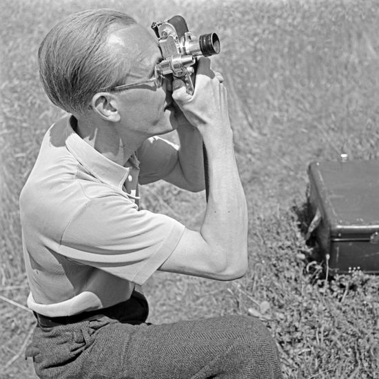 Man His Leica Camera Germany 1930s Editorial Stock Photo - Stock Image ...