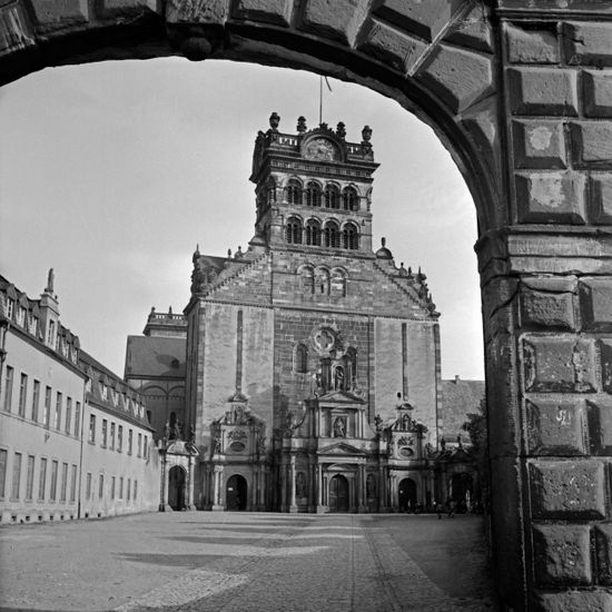 Front Benedcitine Abbey St Matthew Trier Editorial Stock Photo - Stock ...