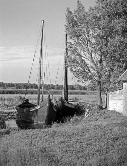 Sailing Boats On River Nemonien Memel Editorial Stock Photo - Stock ...