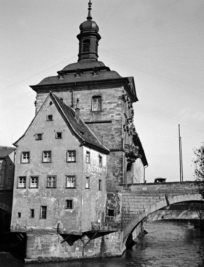 Old City Hall Bridge Over River Editorial Stock Photo - Stock Image ...