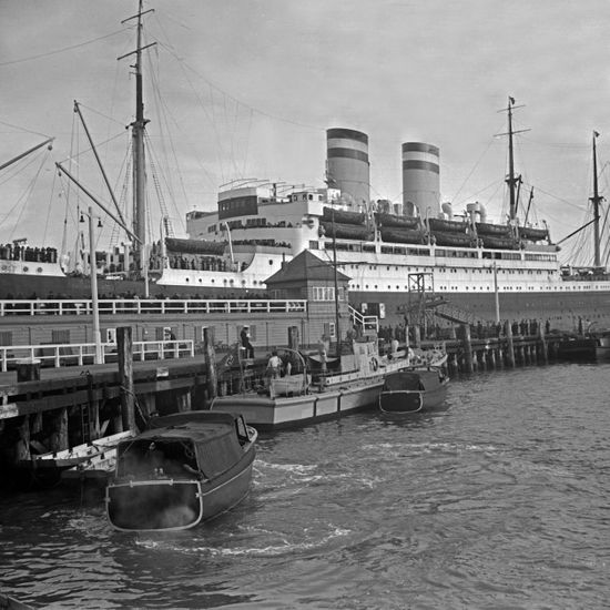 German Passenger Ship Deutschland Cuxhaven Germany Editorial Stock ...