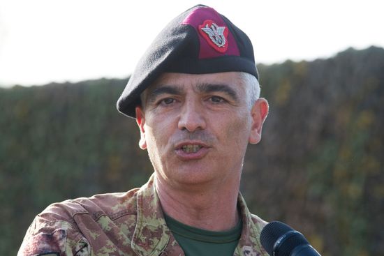 General Massimiliano Quarto Commander Garibaldi Brigade Editorial Stock ...