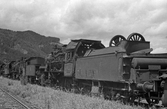 Steam Locomotives Destroyed By War Waiting Editorial Stock Photo ...