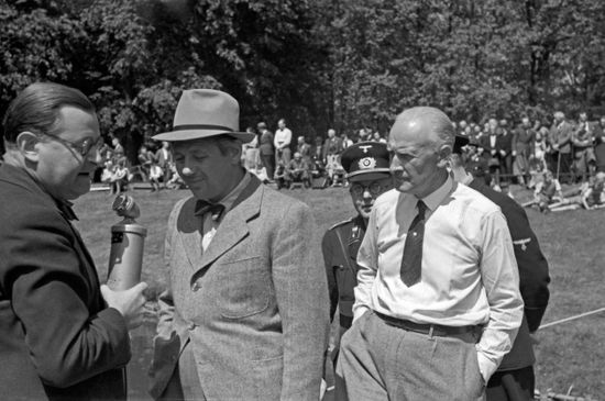 Austrian Actor Paul Hoerbiger Visiting Angling Editorial Stock Photo ...