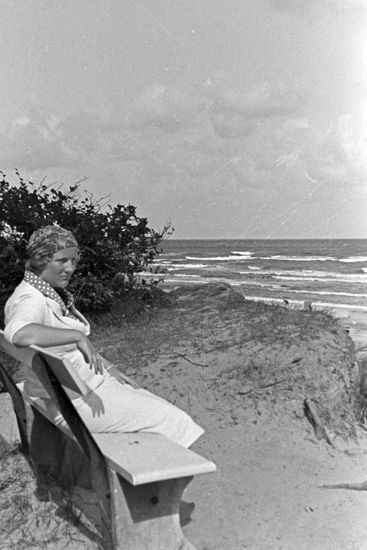 Holidaymaker Beach Baltic Sea Germany 1930s Editorial Stock Photo ...