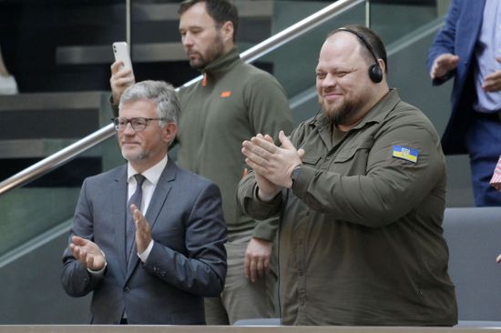 Ukraines Ambassador Andriy Melnyk Left Ukrainian Editorial Stock Photo ...