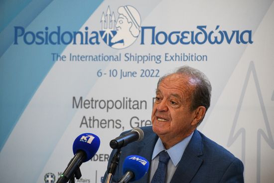 President Horc Ioannis Maragoudakis Delivers Speech Editorial Stock ...
