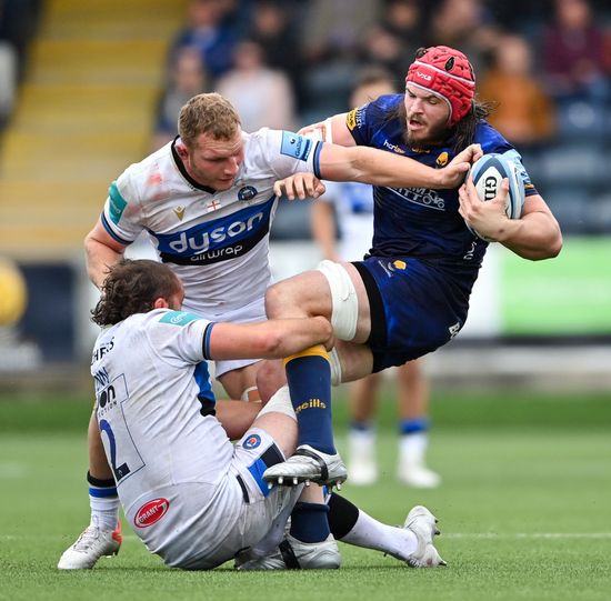 Kyle Hatherell Worcester Warriors Doubletackled Editorial Stock Photo ...