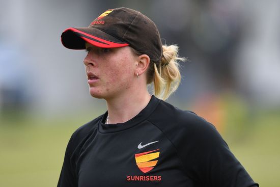 Katherine Speed Sunrisers During Charlotte Edwards Editorial Stock ...