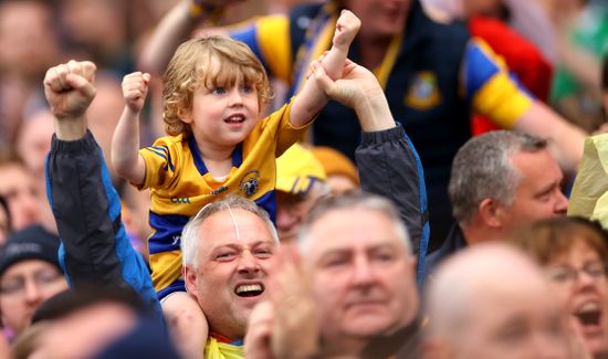 Clare Vs Limerick Clare Fans Celebrate Editorial Stock Photo - Stock ...