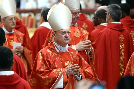 Cardinal Gianfranco Ravasi During Pentecost Mass Editorial Stock Photo ...