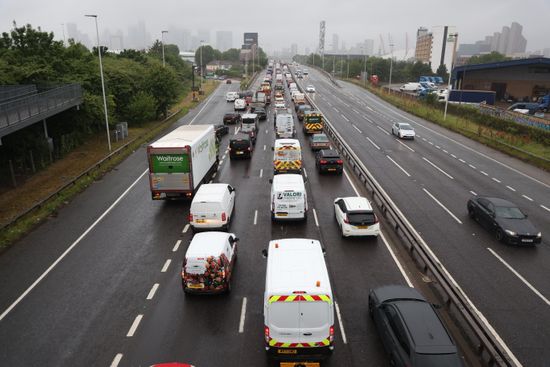 Traffic Builds On A102 Blackwall Tunnel Editorial Stock Photo - Stock ...